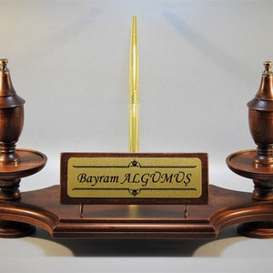 Personalized Wooden Table Name Plate, Custom Design Table Name Plate ...