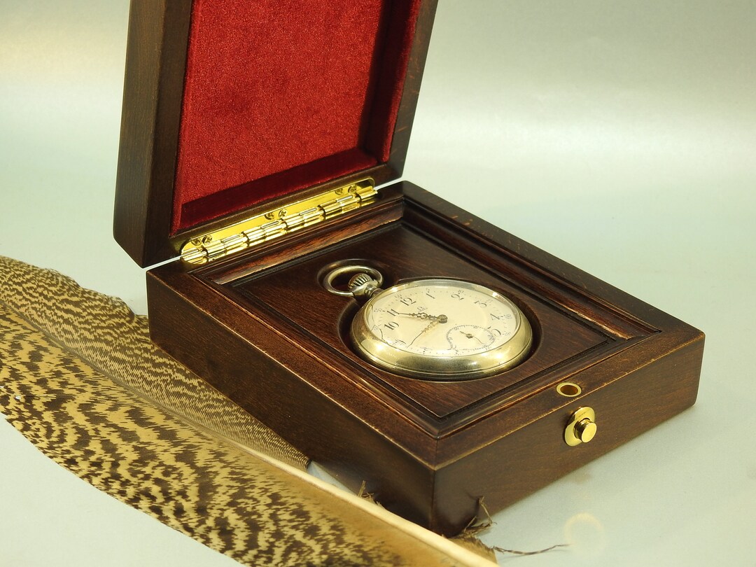 Pocket Watch Box antıque Style - Etsy