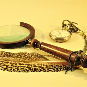 Magnifying Glass,custom Handmade, Walnutwood and Brass 3 - Etsy