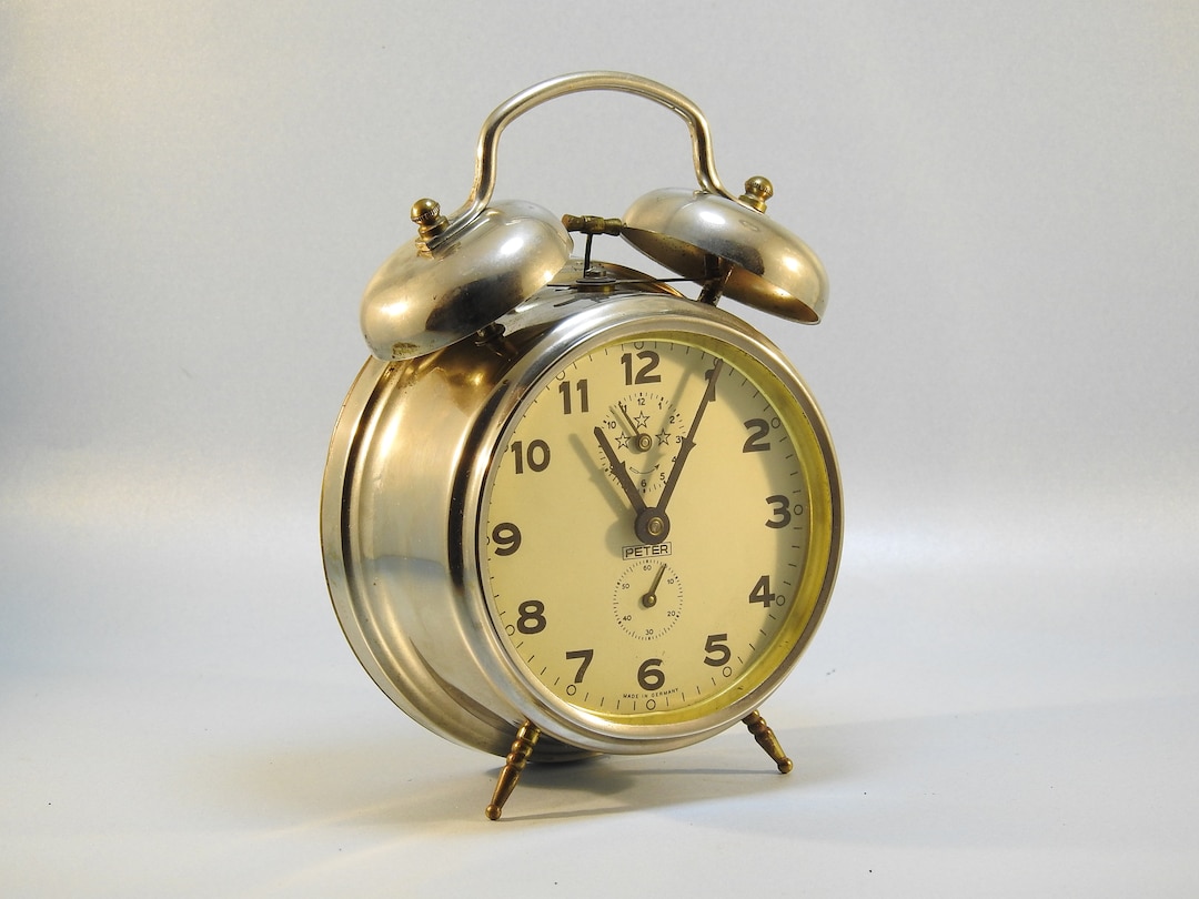 Peter Alarm Mantel Top Clock Antique Germany, (very Good Condition ) - Etsy