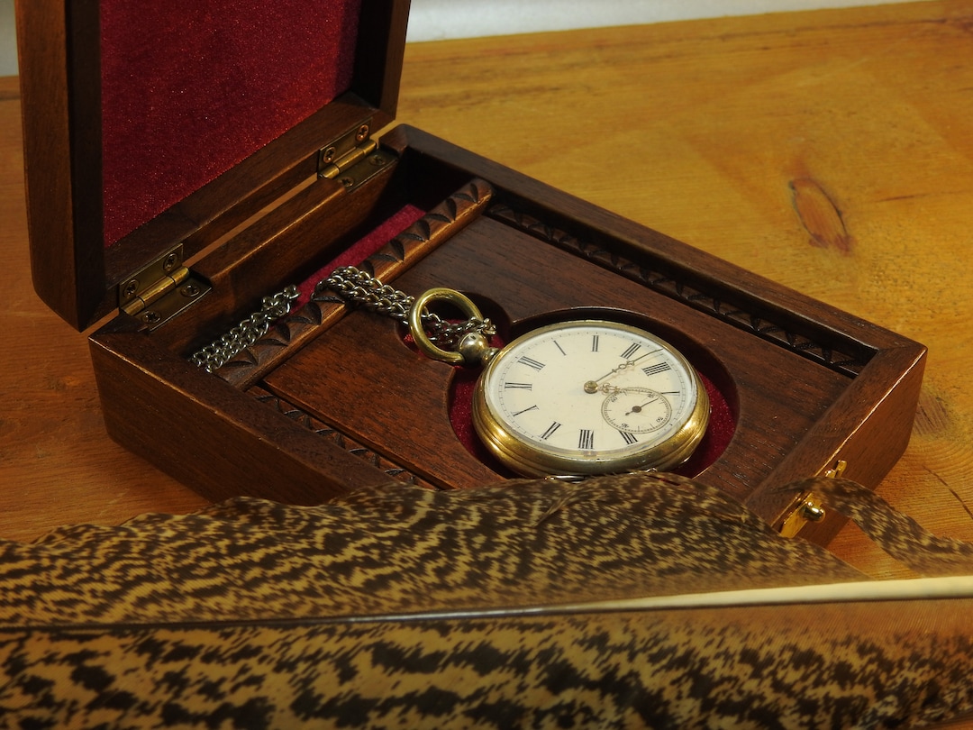 Pocket Watch Box , Wooden Hand Made ,antıque Style - Etsy