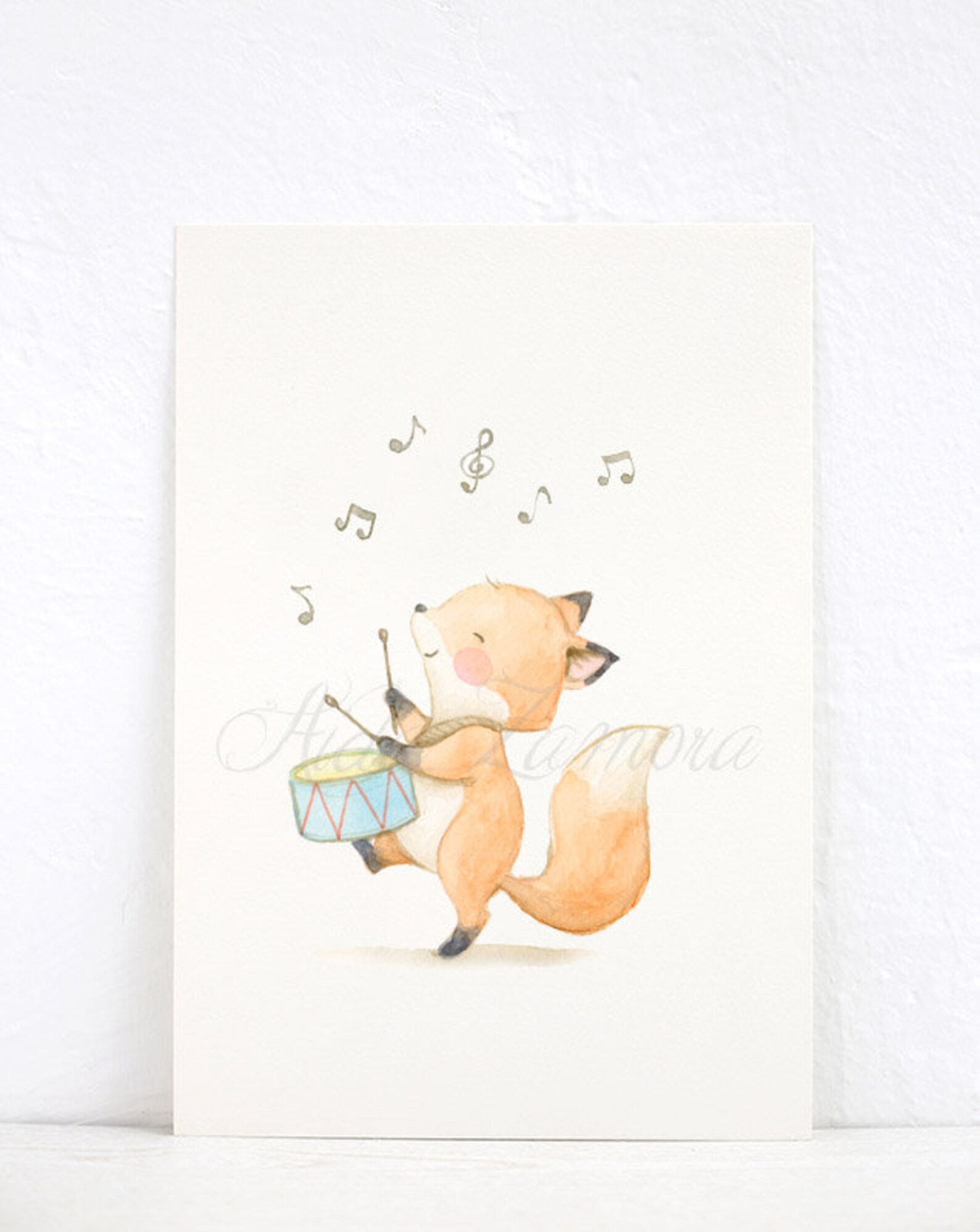 SET of Six Watercolor "animal Parade" Circus Animals Prints. Parade ...