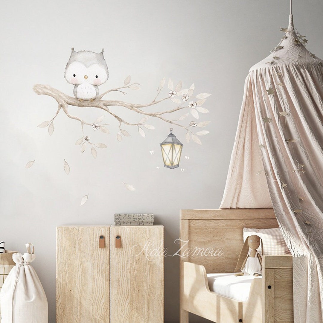 HIGH QUALITY Wall Decal, OWL, Nursery Wall Decal, Tree Decal, Owl Wall ...