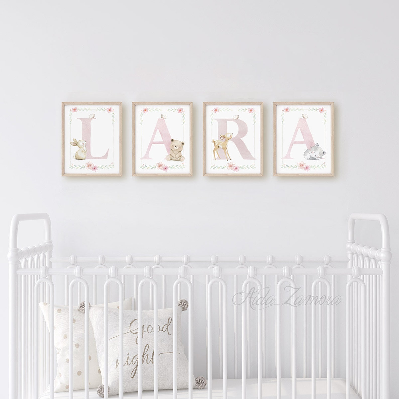 CUSTOM Watercolor Letter Personalised Letter Nursery Letter - Etsy