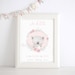 Baby Birth Print "hello World" Personalized Nursery Art, New Baby Girl ...