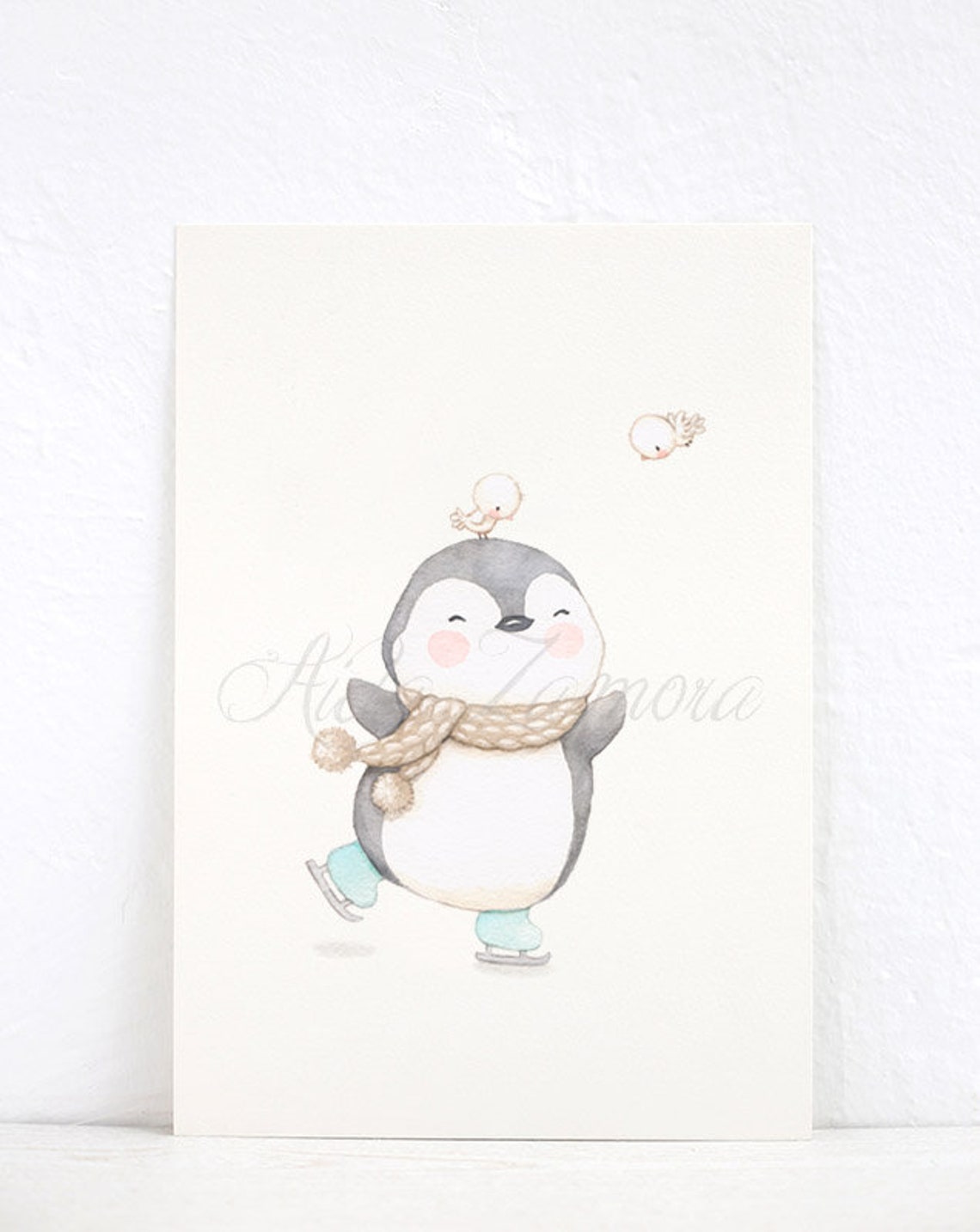 SET of Three Prints "penguins" Nursery Print, Nursery Penguins, Winter ...