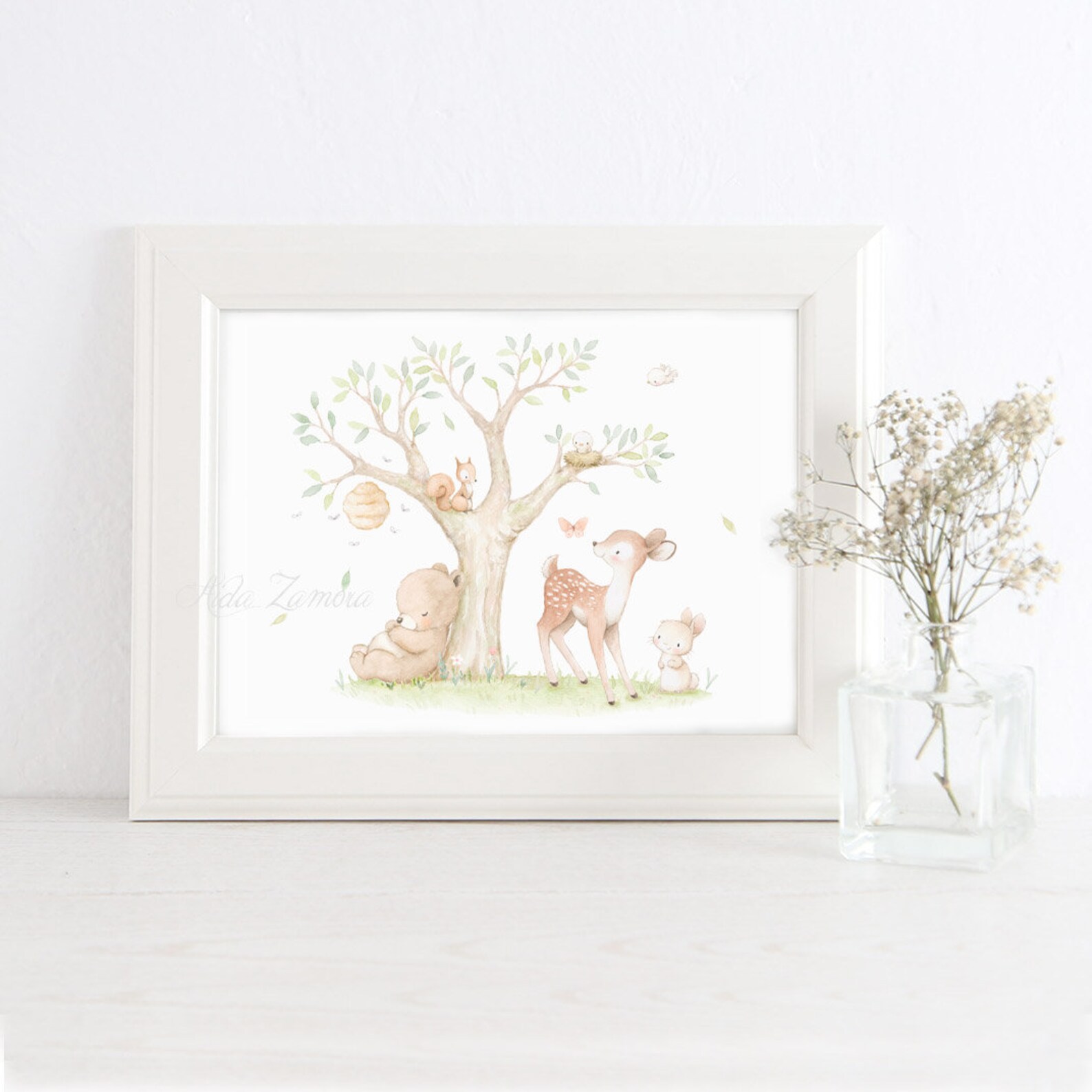 Lámina para niños "BOSQUE ENCANTADO" Cuadro infantil, Lámina infantil ...