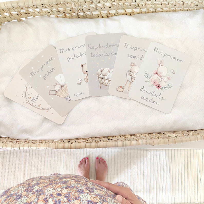 40 BABY MILESTONE CARDS, Baby Shower Gift, New Baby Gift, Baby Progress ...