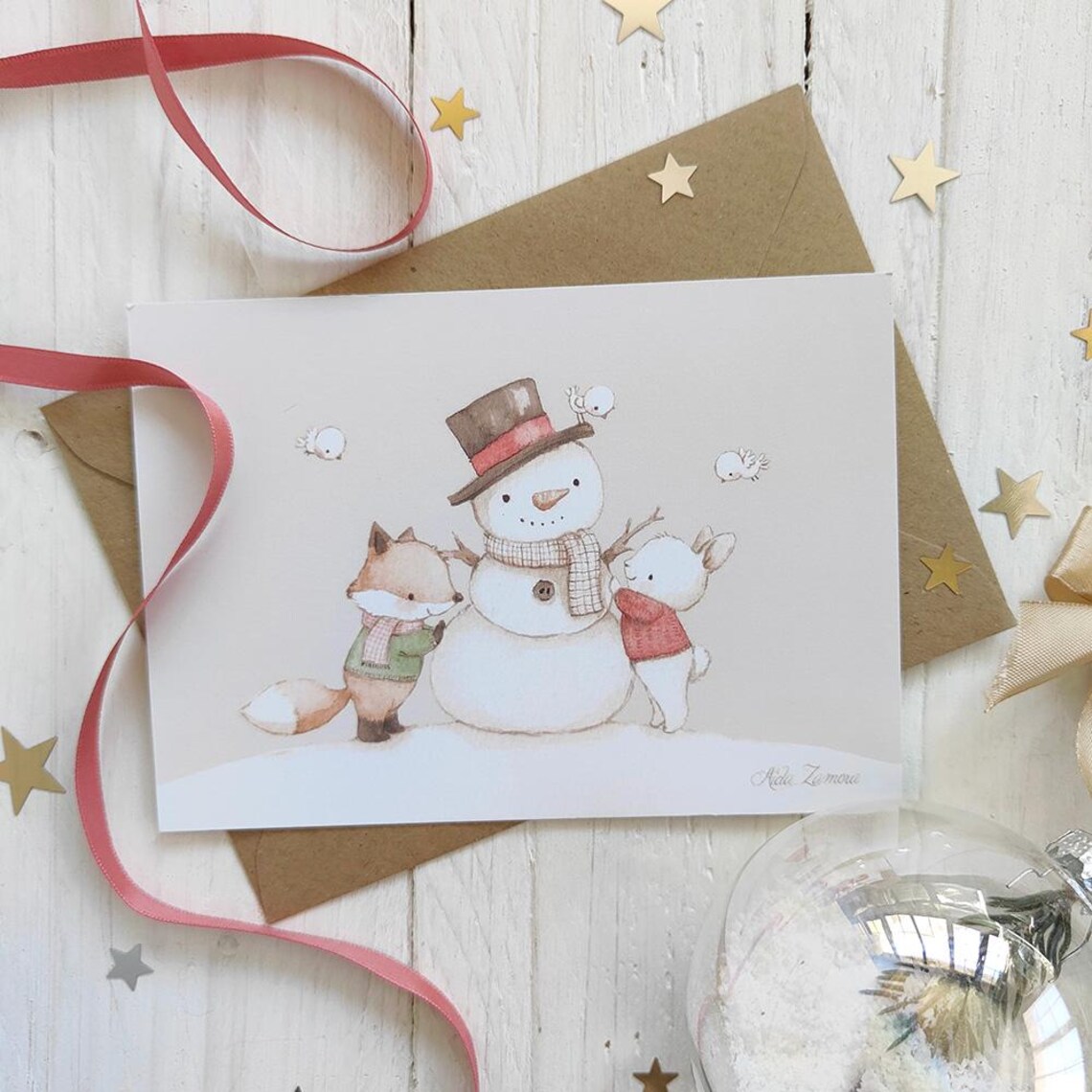 Set of 6 CHRISTMAS POSTCARDS, Christmas Cards, Holidays Cards ...