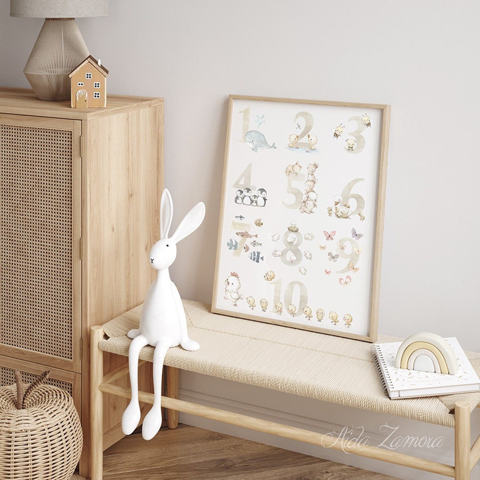 NUMBERS WALL ART, Animal Numbers, 1 to 10 Numbers, Numbers Nursery ...