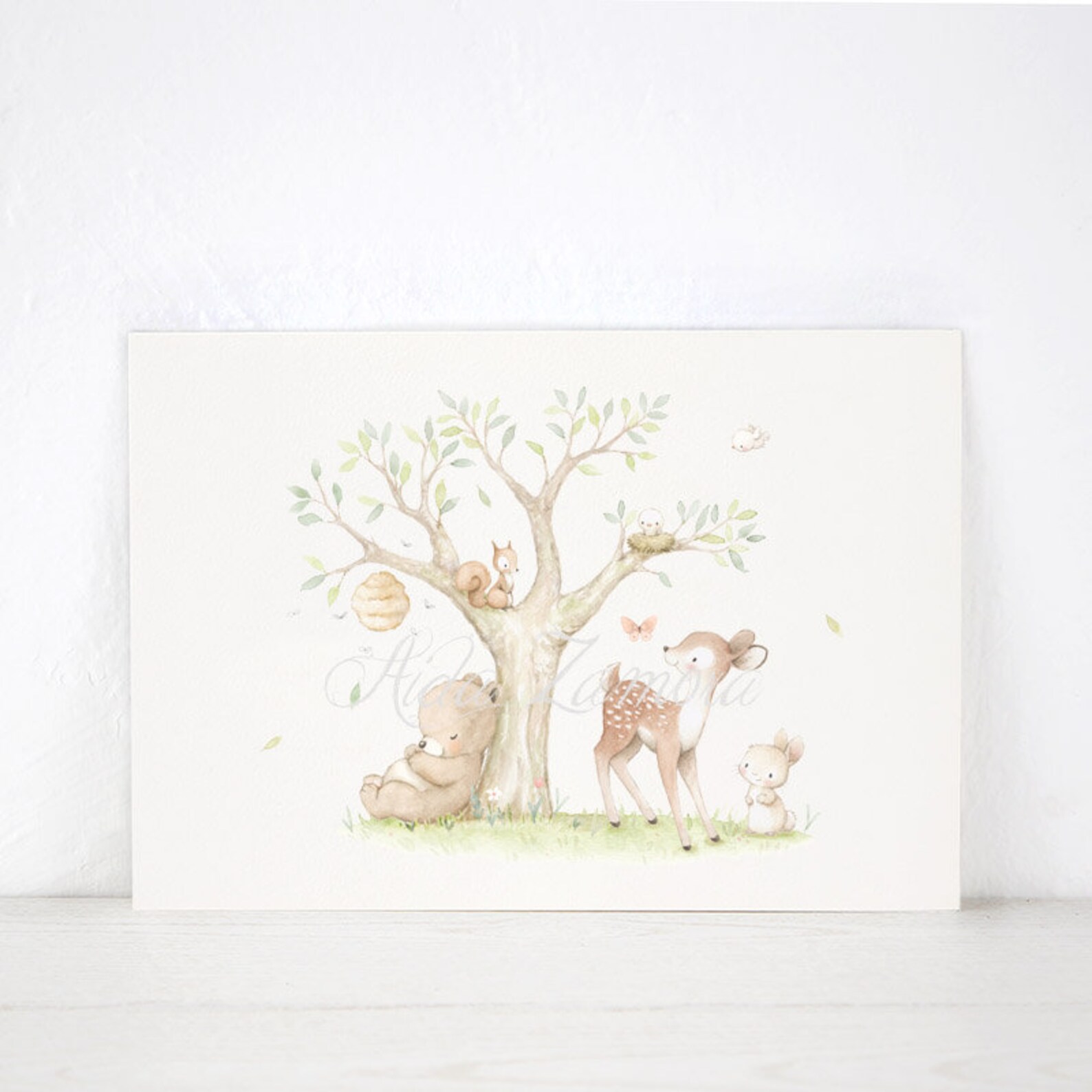 Lámina para niños "BOSQUE ENCANTADO" Cuadro infantil, Lámina infantil ...