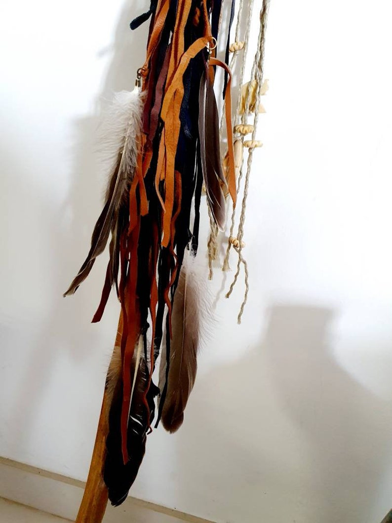 Gypsy Boho Decorative Walking Stick Bohemian Branch Decor | Etsy