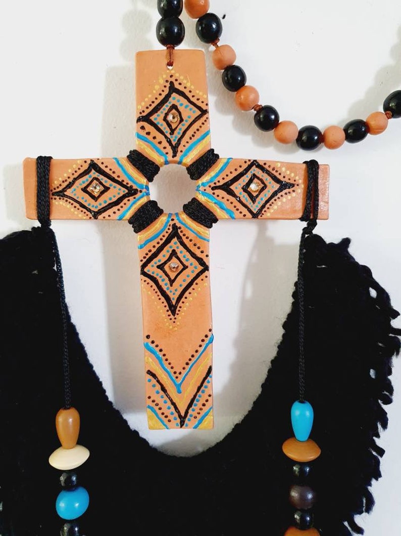 Bohemian Decor Christian Boho Wall Cross - Etsy