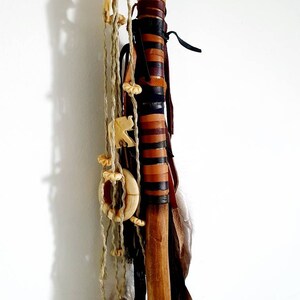 Gypsy Boho Decorative Walking Stick, Bohemian Branch Decor, Western ...