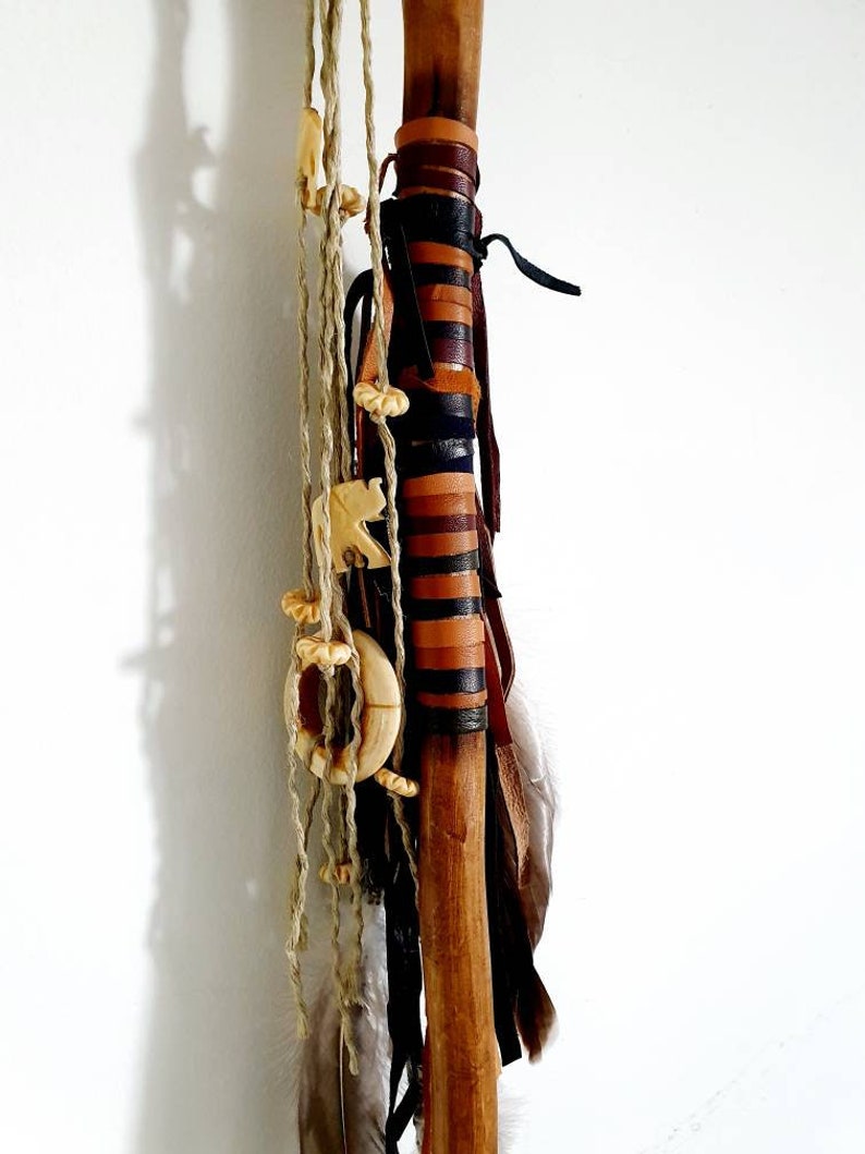 Gypsy Boho Decorative Walking Stick Bohemian Branch Decor | Etsy