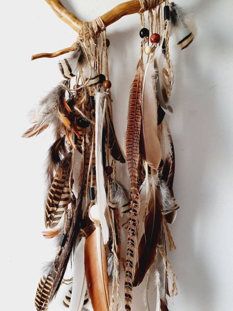 Native American Style Woodland Feather Wall Art Tribal - Etsy