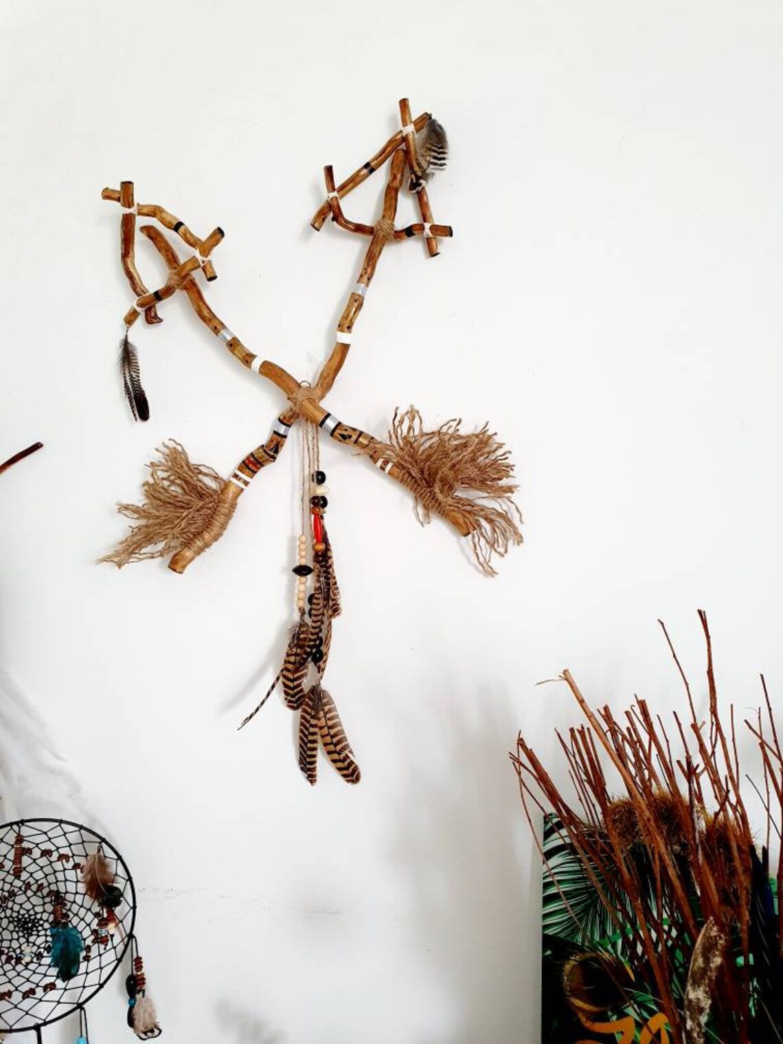 Native American style crossed arrows decor boho decor tribal | Etsy