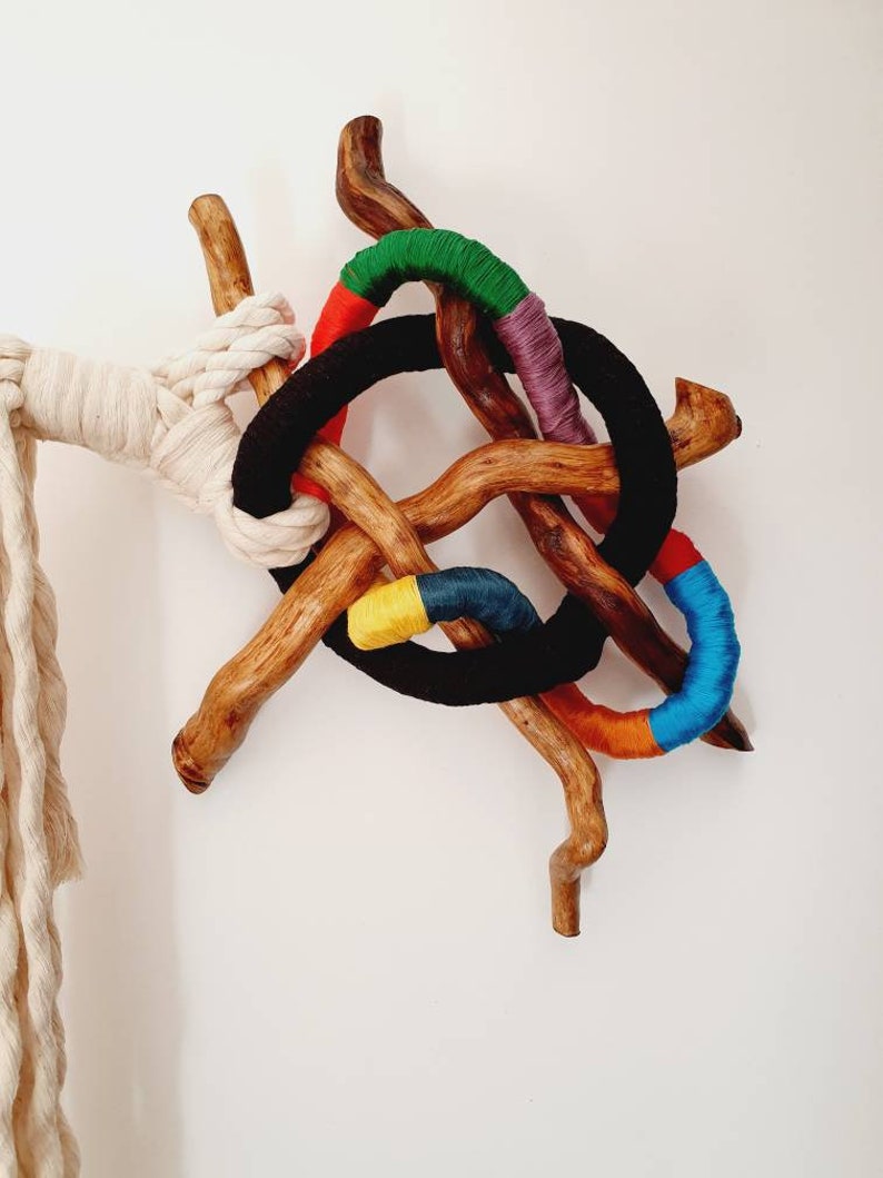 Rope Wall Decor Wood Abstract Wall Sculpture Textured Wall - Etsy