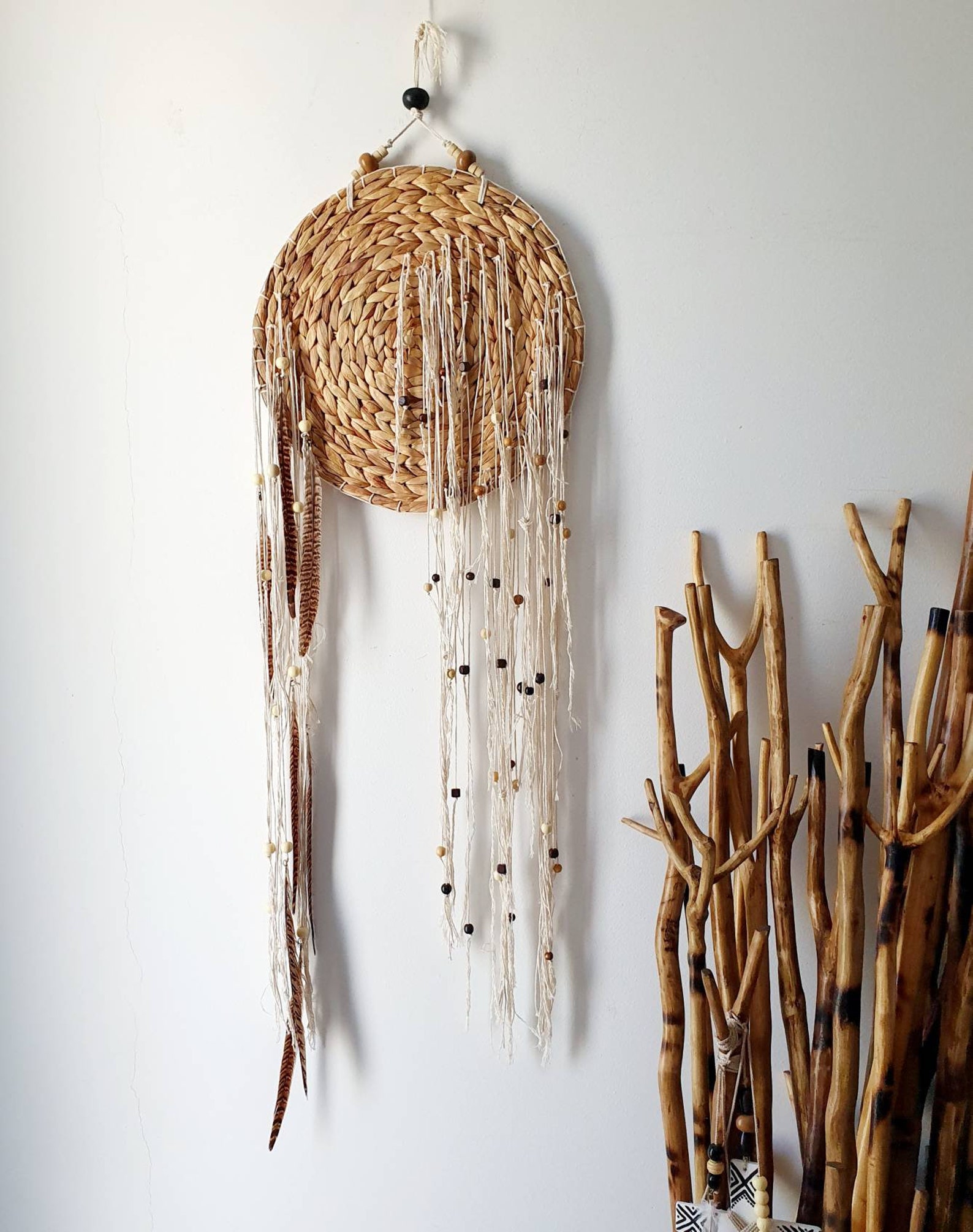 Bohemian Wall Decor Boho Wall Tapestry Rope Wall Art Boho - Etsy