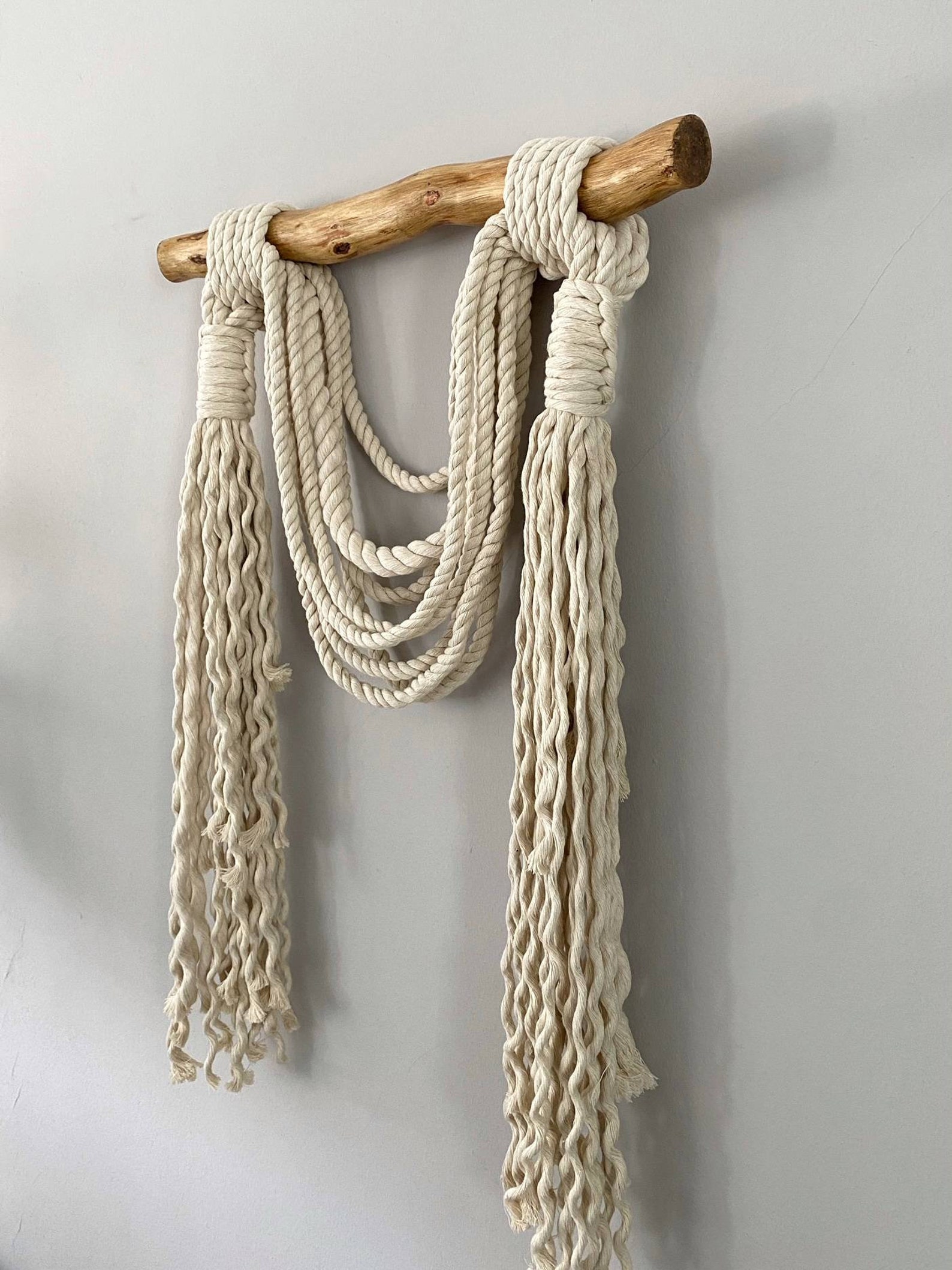 Contemporary Modern Rope Wall Art Boho Wall Decor Coastal - Etsy