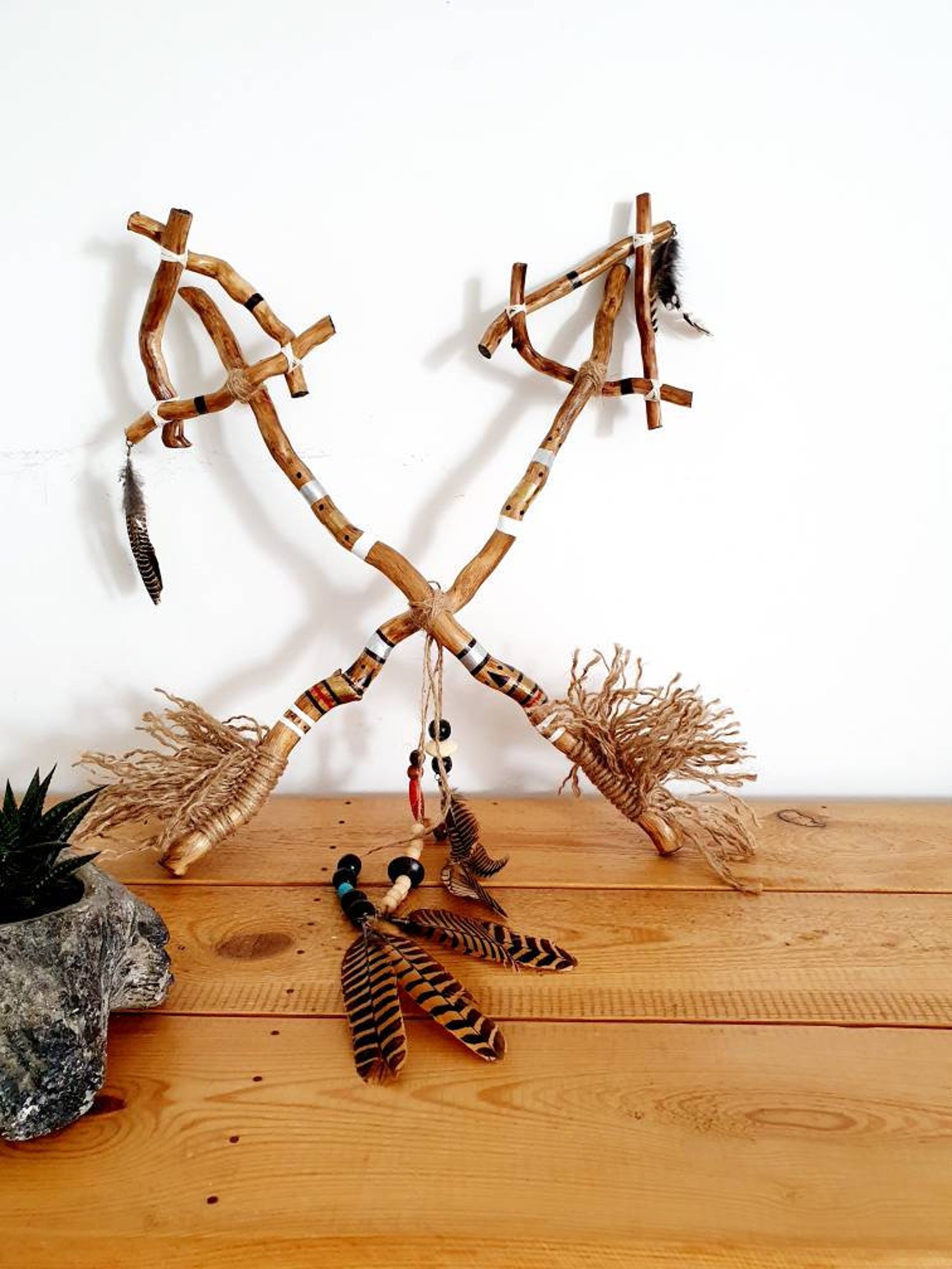 Native American Style Crossed Arrows Decor Boho Decor Tribal | Etsy