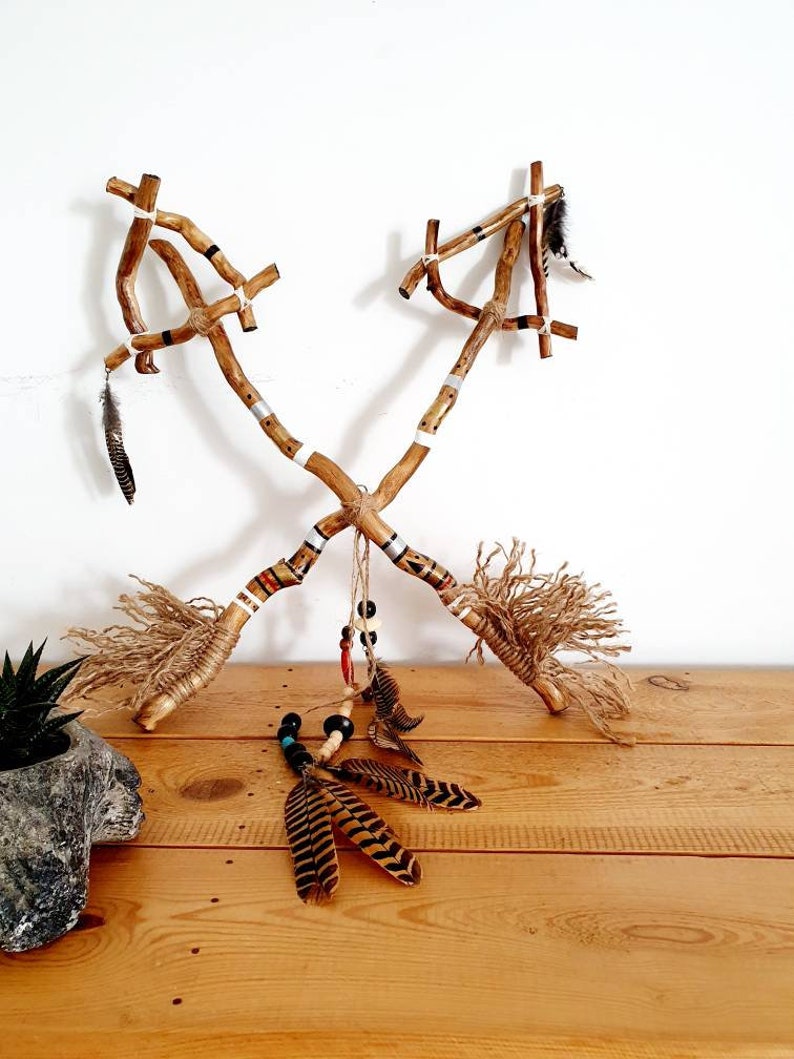 Native American Style Crossed Arrows Decor Boho Decor Tribal | Etsy
