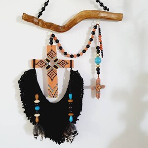 Bohemian Decor, Christian Boho Wall Cross - Etsy