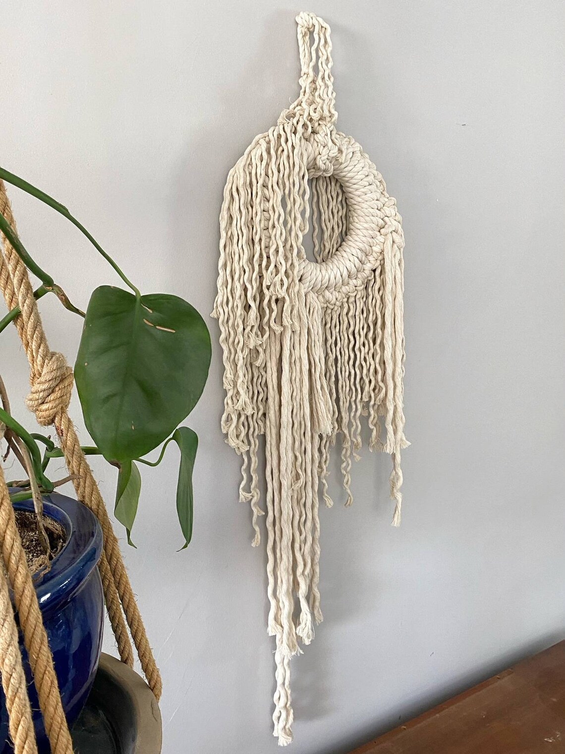 Round Macrame Circular Art Modern Bohemian Fibre Tapestry - Etsy