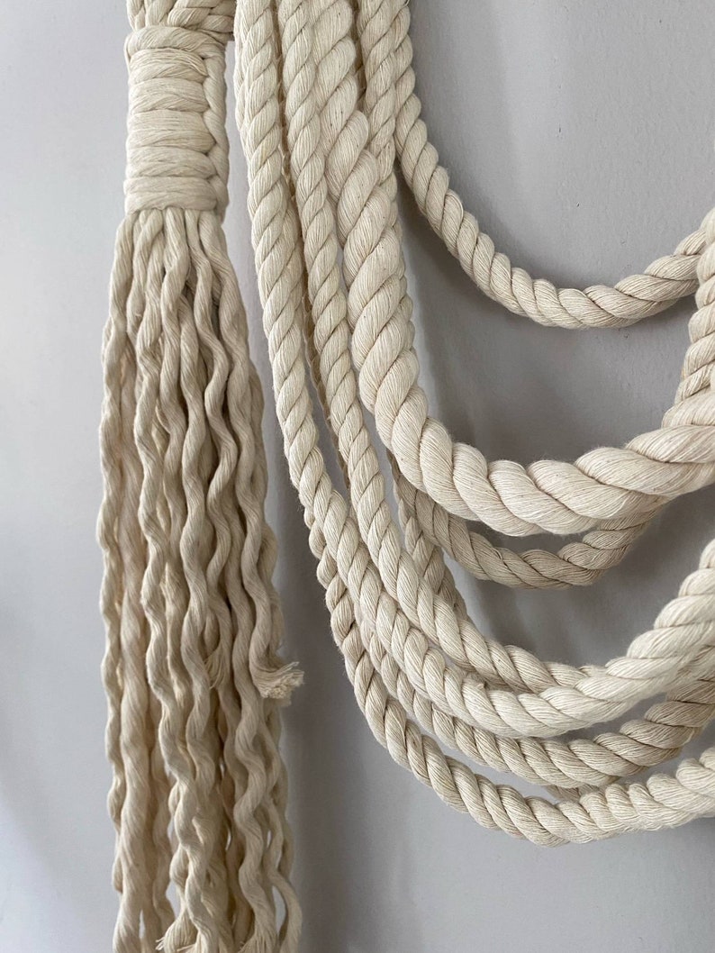 Contemporary Modern Rope Wall Art Boho Wall Decor Coastal - Etsy