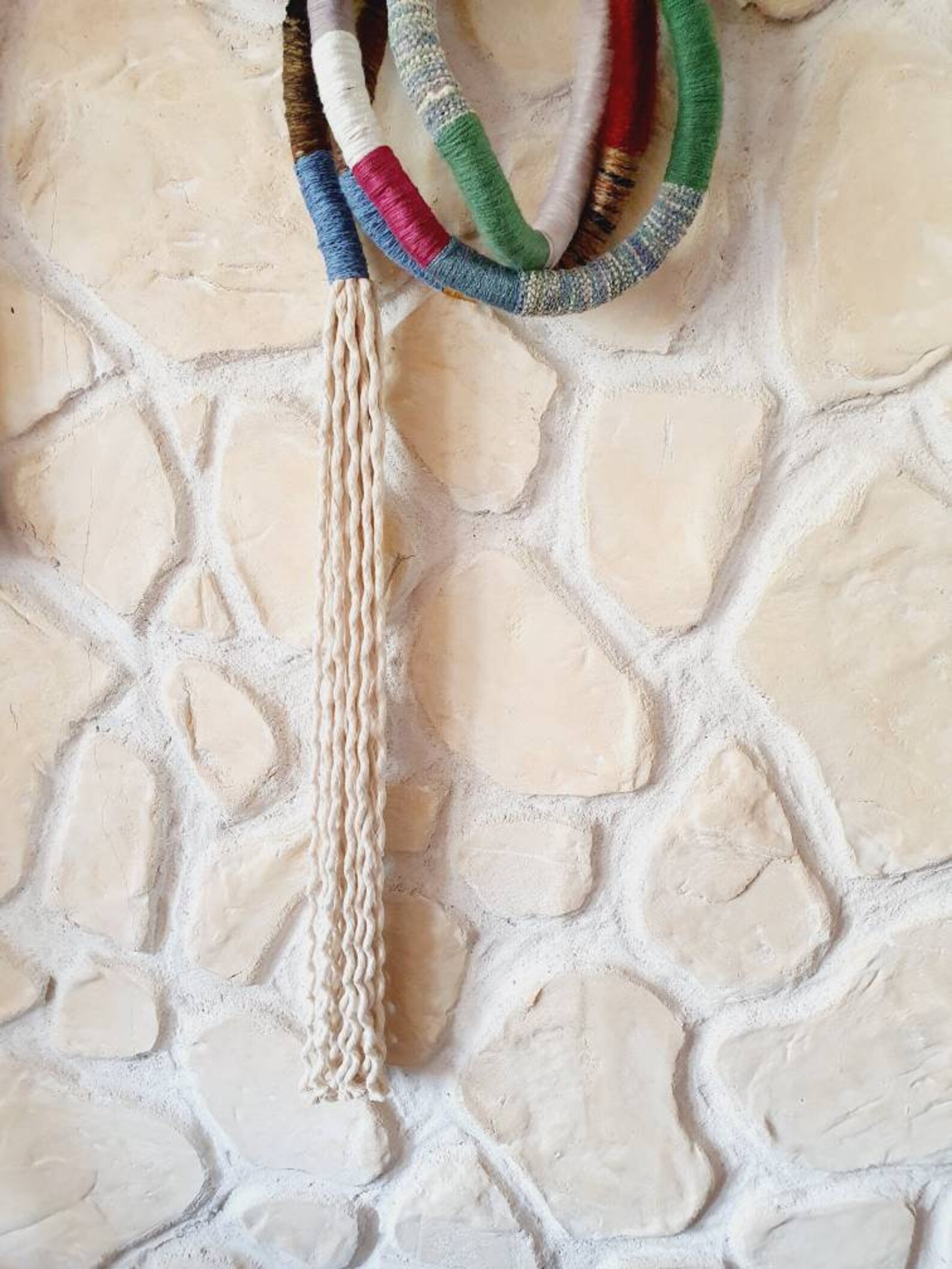 Fiber Art Sculpture Wrapped and Knotted Boho Decor Rope Wall - Etsy