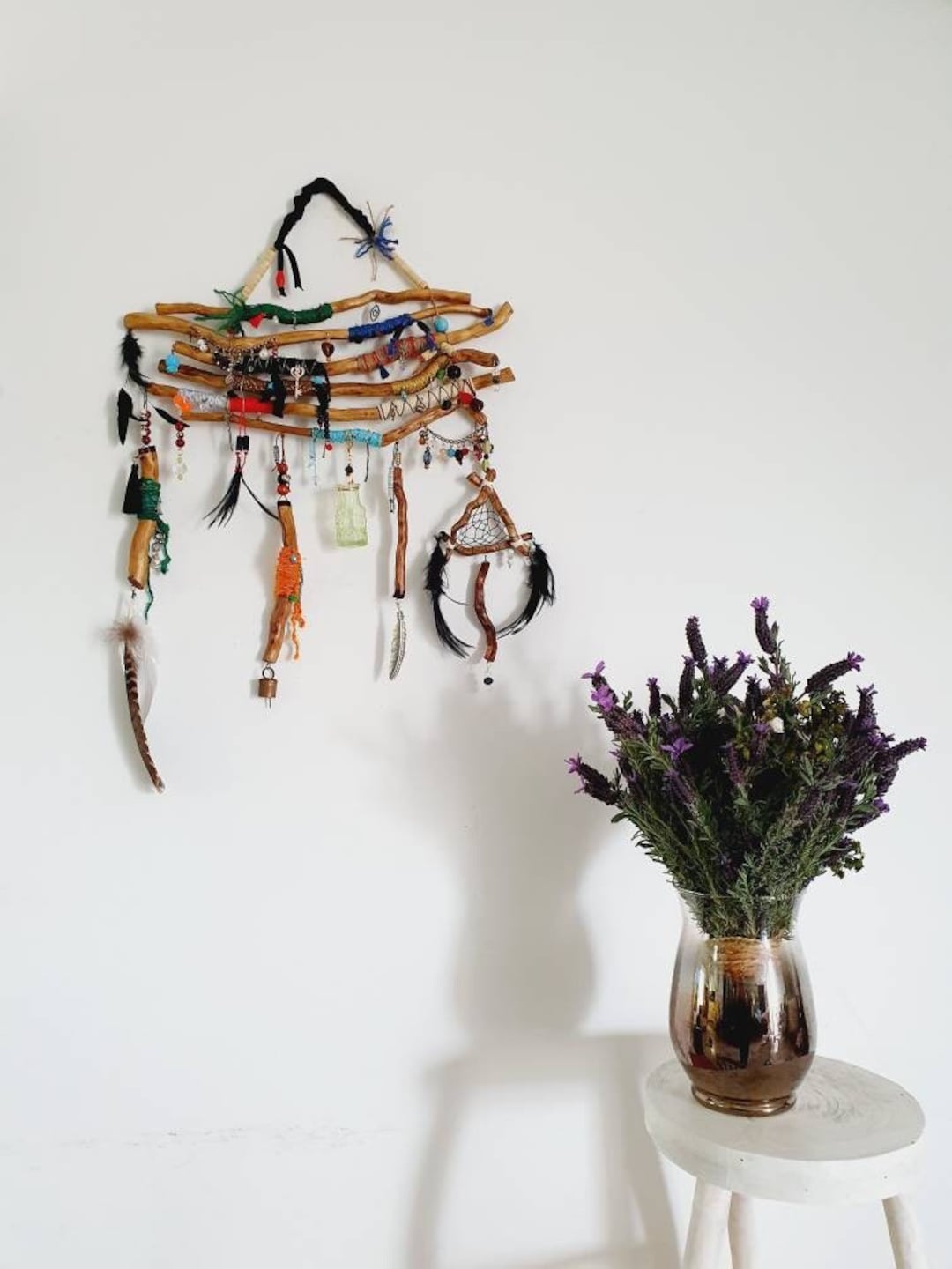 Sticks Art Native Americans Style Gypsy Decor Hanging Bead - Etsy