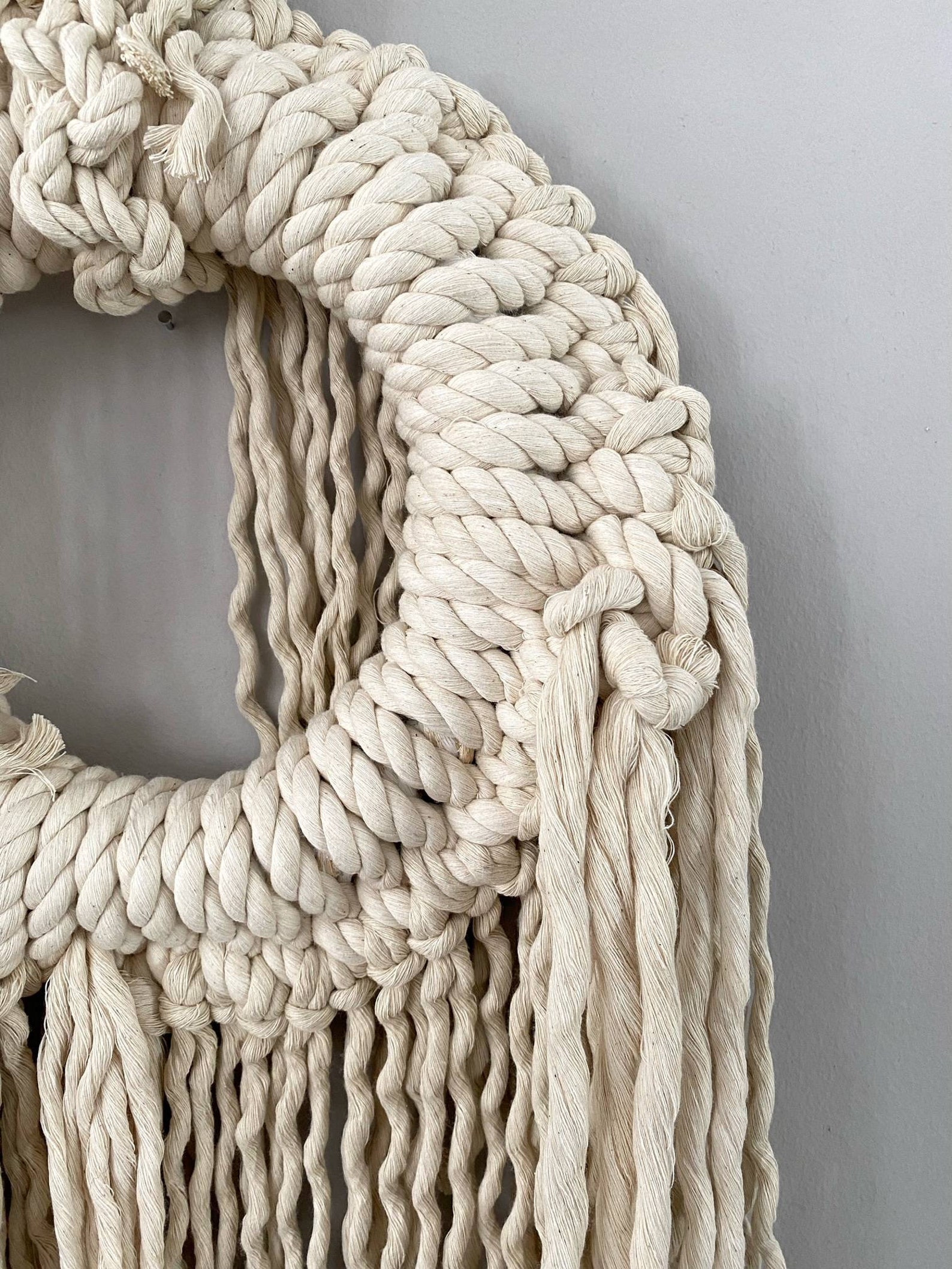 Round Macrame Circular Art Modern Bohemian Fibre Tapestry - Etsy