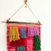 Boho Wall Tapestry Large Bohemian Decor Woven Rug Yarn Wall - Etsy