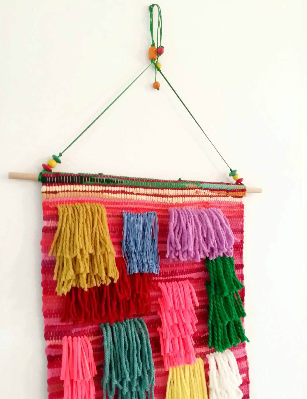 Boho Wall Tapestry Large Bohemian Decor Woven Rug Yarn Wall - Etsy