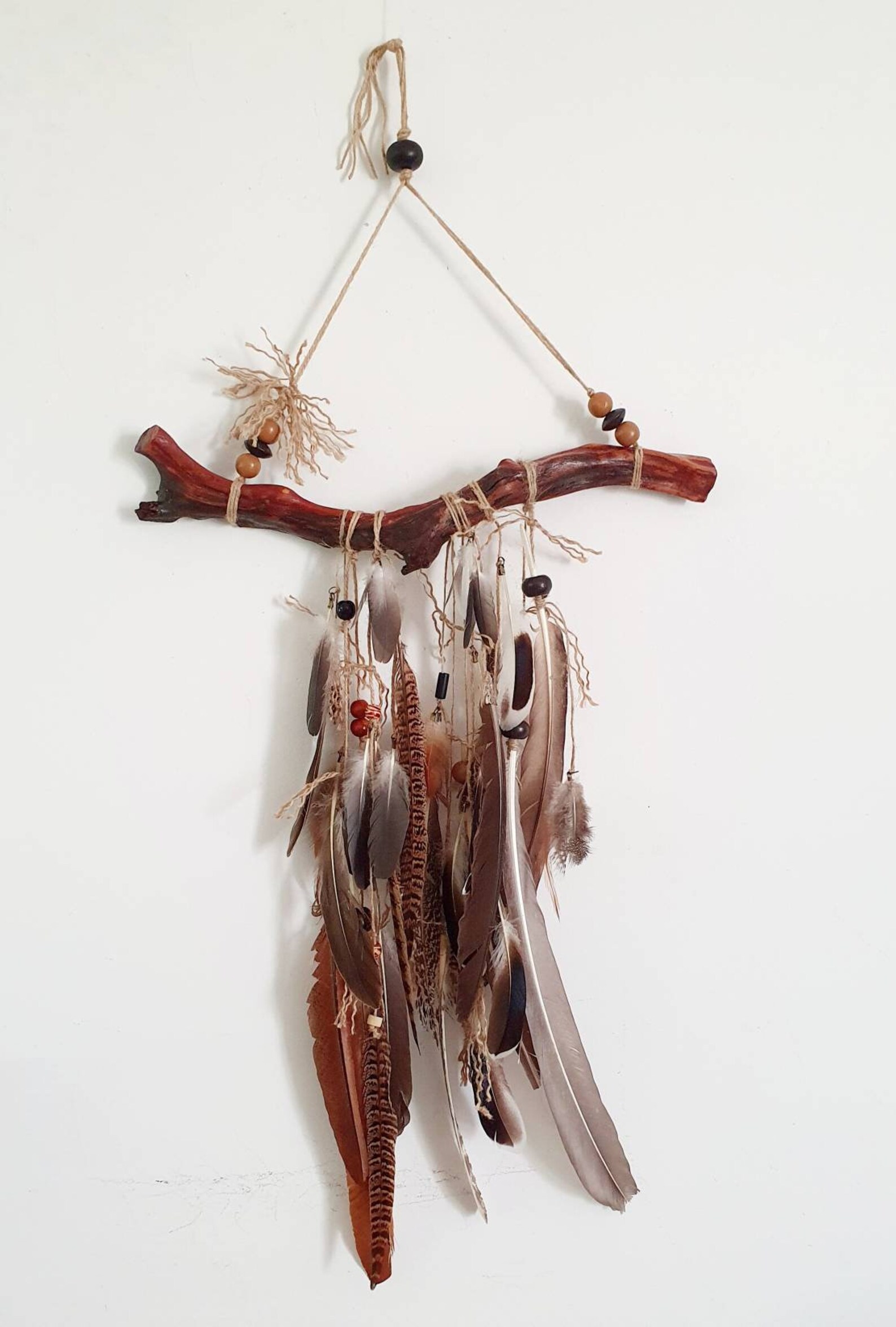 Native American style woodland feather wall art tribal | Etsy