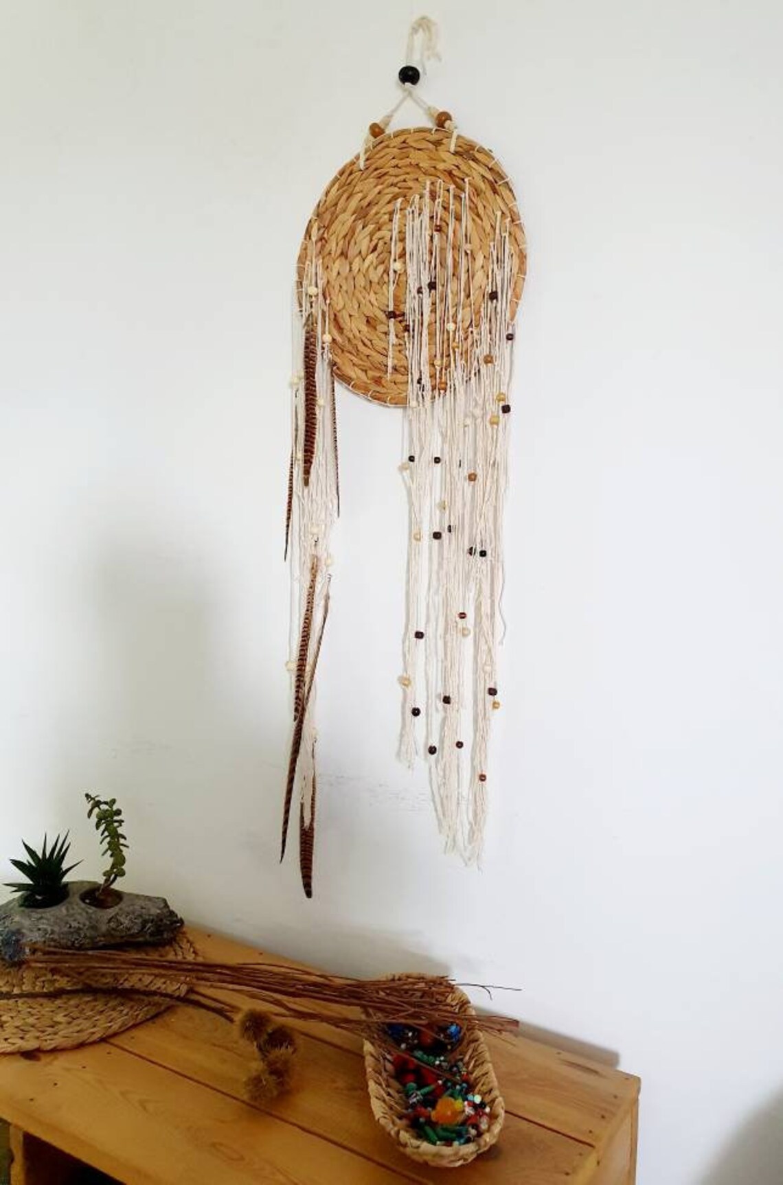 Bohemian Wall Decor Boho Wall Tapestry Rope Wall Art Boho - Etsy