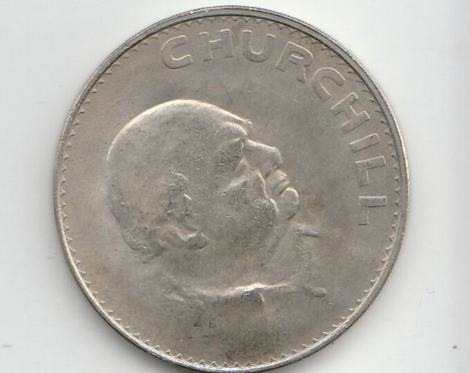 1965 Great Britain Churchill Crown Coin - Etsy