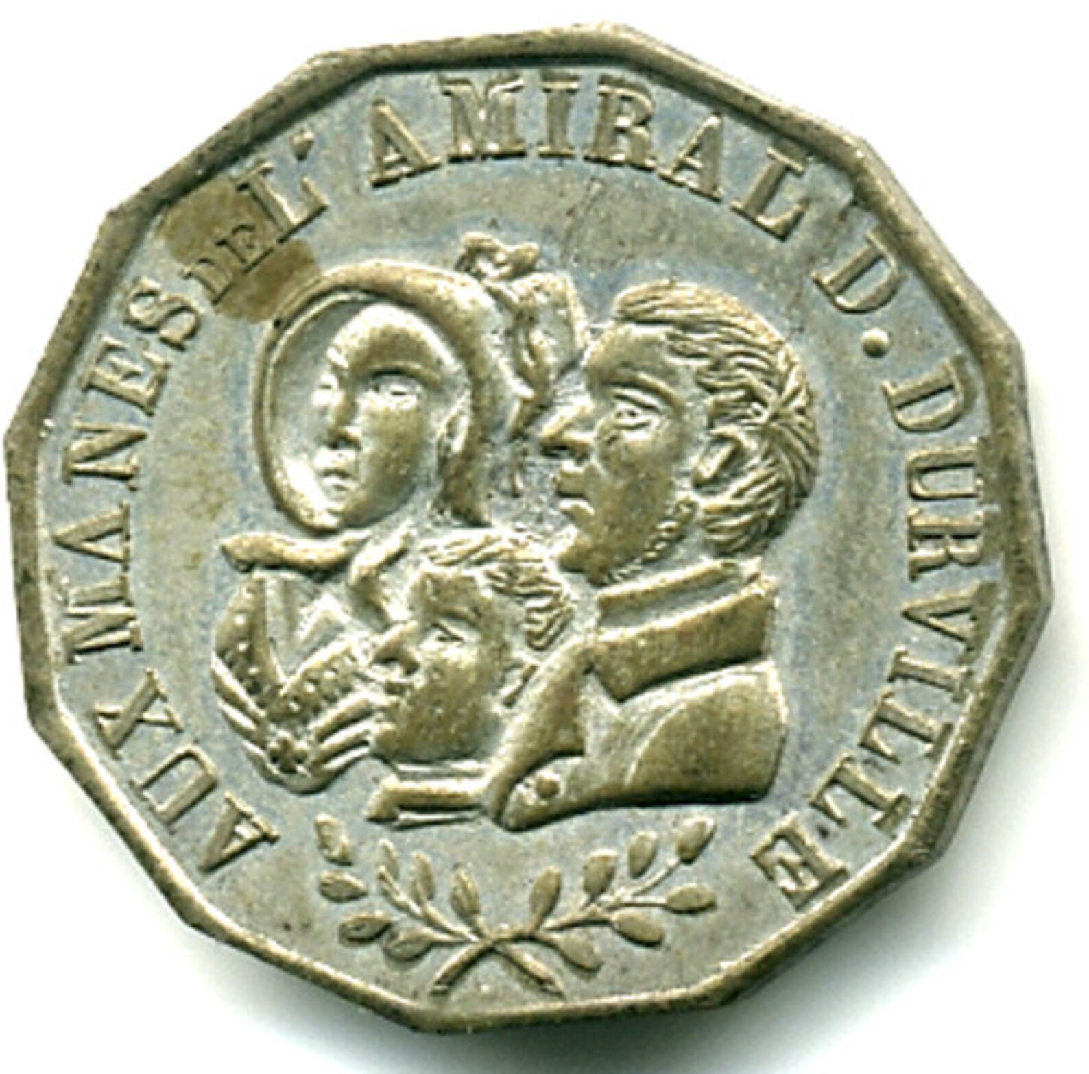 1842 aux Manes De L'amiral D. Durville Token - Etsy