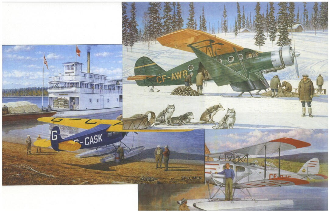 Robert Bradford - Bush Pilot Series - Aviation Art - Fokker - Fox Moth ...