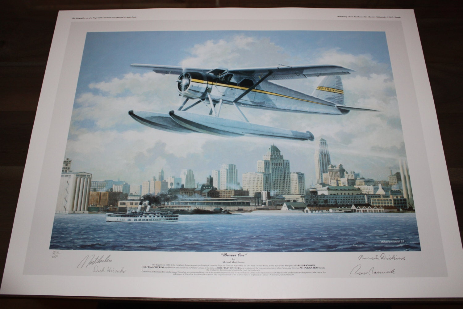 Michael Martchenko Beaver One Aviation Art SIGNED - Etsy Canada