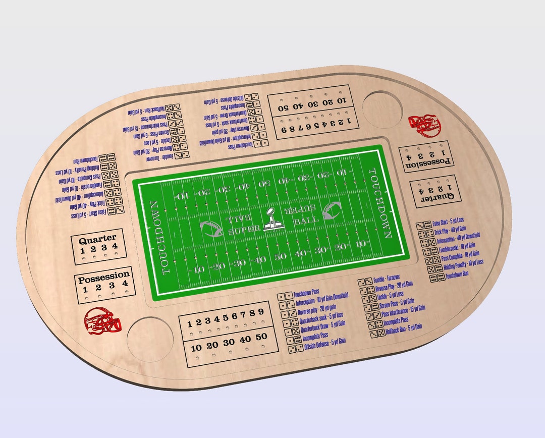 Football Dice Template - Multiple Formats - Etsy
