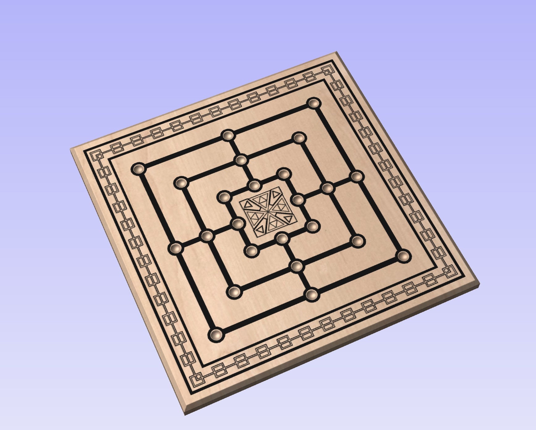 Nine Men's Morris Game Board Template - Etsy