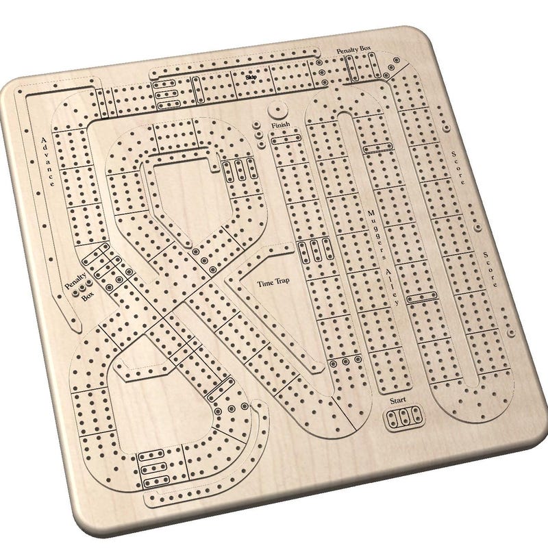 Cribbage Board Svg - Etsy