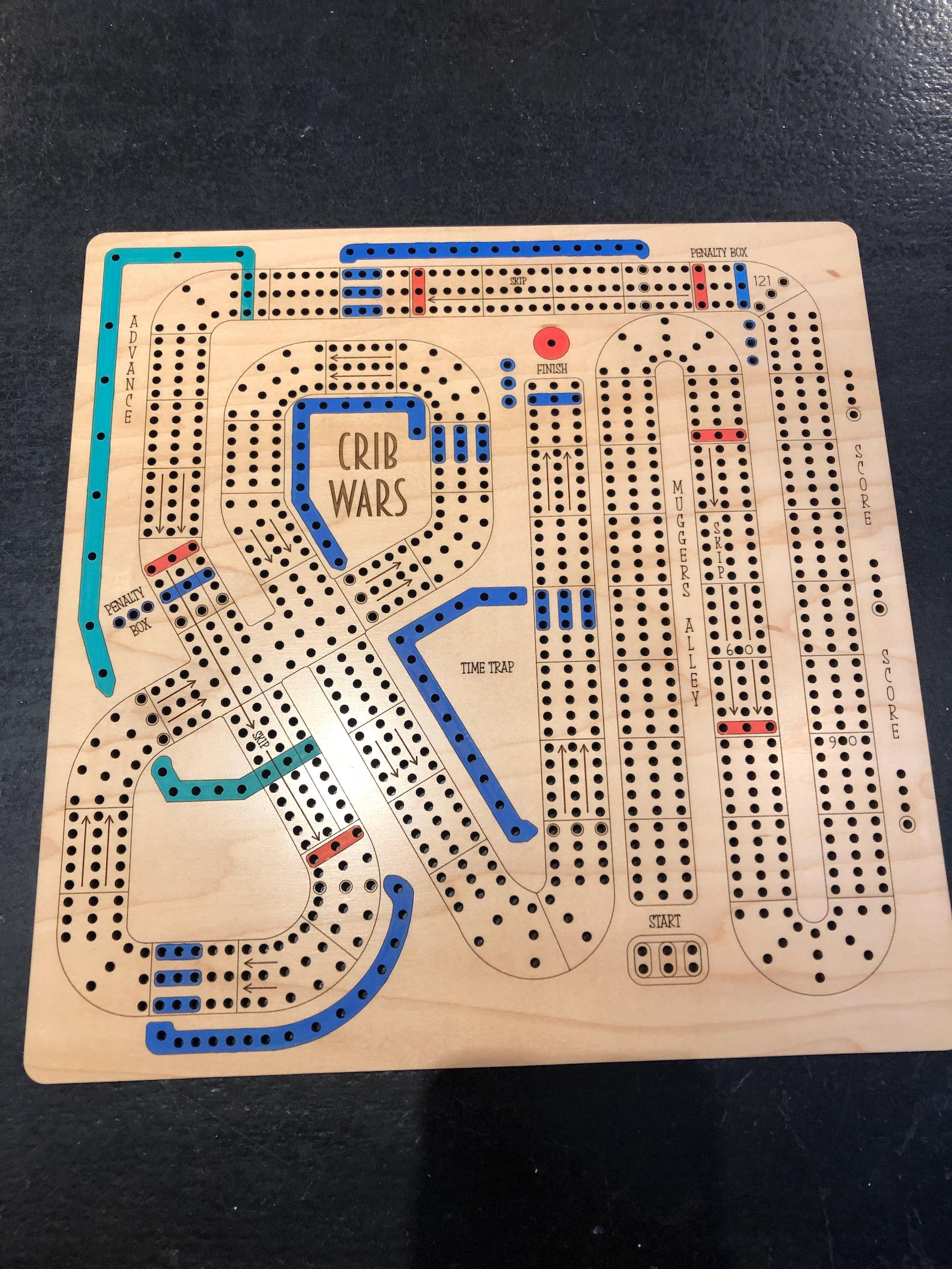 Battle Cribbage Board Template-digital Multiple Formats - Etsy