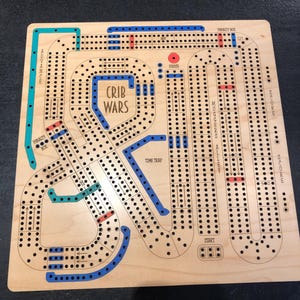 Battle Cribbage Board Template-digital Multiple Formats - Etsy Canada