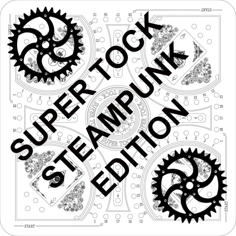 Super Tock Steampunk Edition Digital Template - Svg,laser,cnc - Etsy