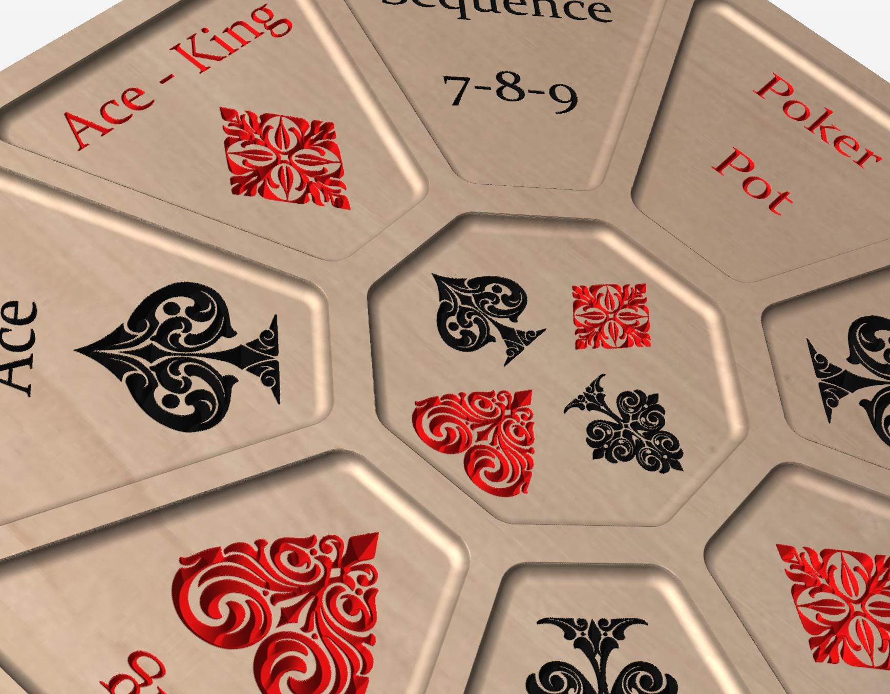 Rummoli Like Game Board Template - Etsy