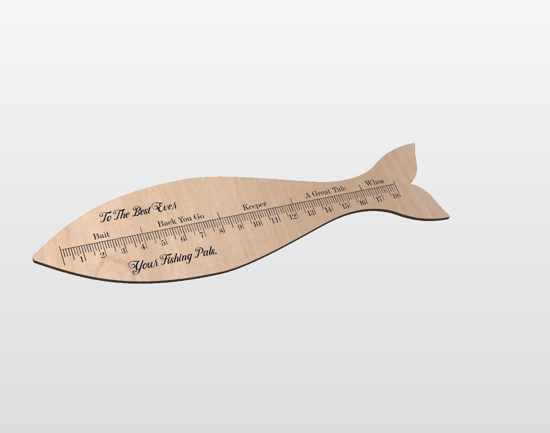 Fishing Scale Gift. Files for CNC or Laser - Etsy
