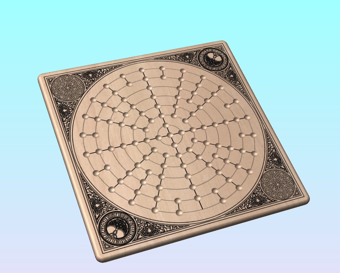 Fidchell Game Board - Multiple Formats for Laser and CNC - Etsy