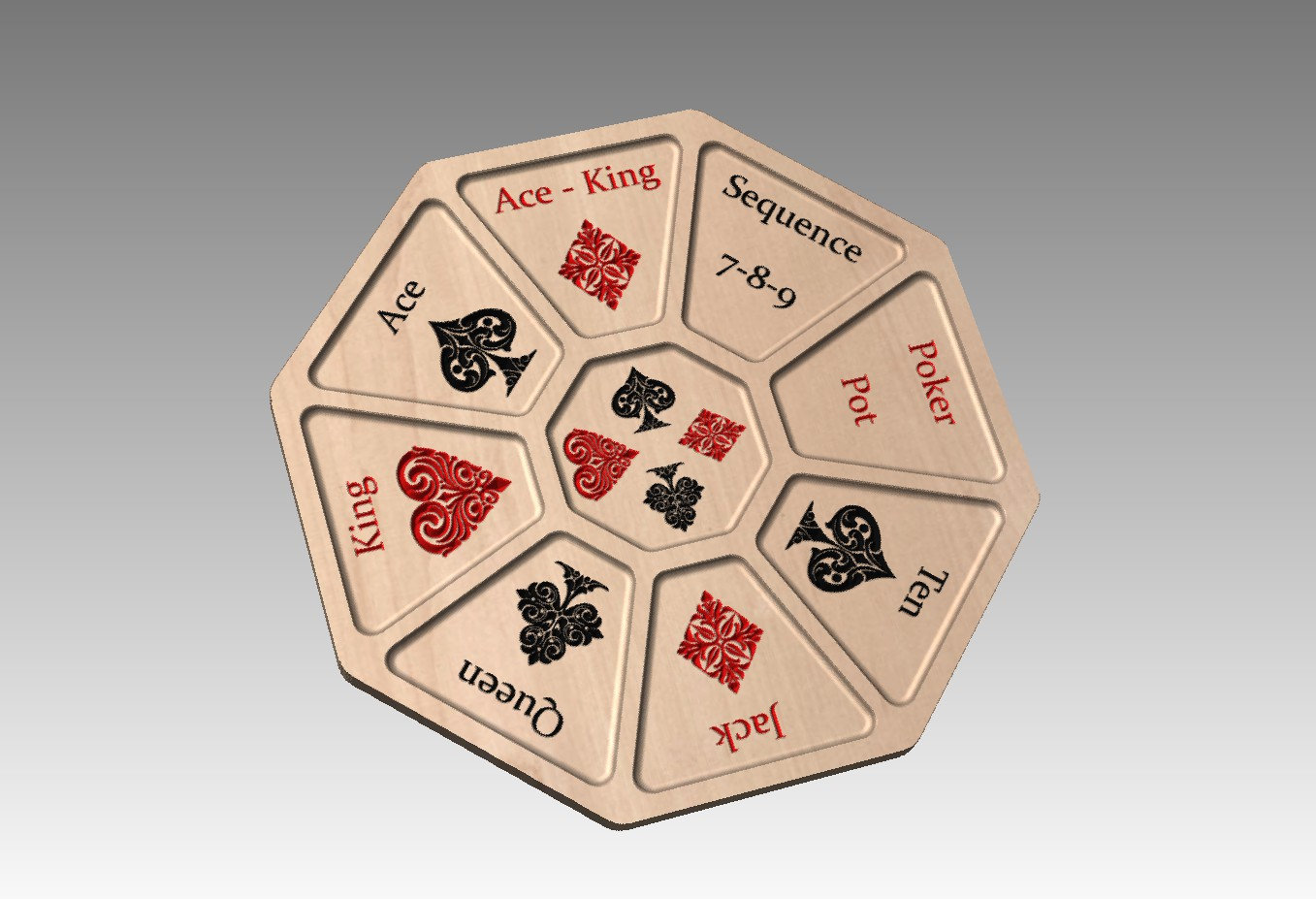 Rummoli Like Game Board Template - Etsy